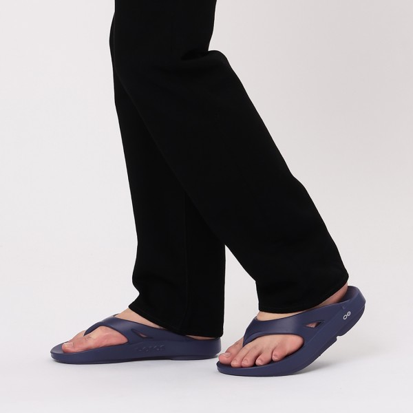 ウーフォス サンダル ミュール ウーオリジナル リカバリーサンダル ネイビー メンズ レディース OOFOS OORIGINAL NVY