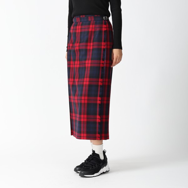 オニールオブダブリン スカート ロングイージーキルト 83cm レッド マルチカラー レディース ONEIL OF DUBLIN 5083