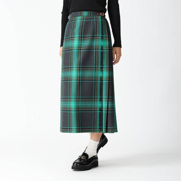 オニールオブダブリン スカート ロングイージーキルト 83cm グリーン マルチカラー レディース ONEIL OF DUBLIN 5083