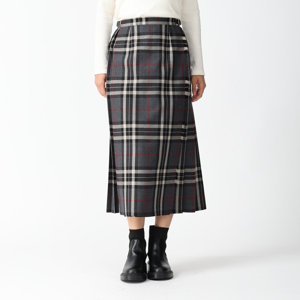 オニールオブダブリン スカート ロングイージーキルト 83cm グレー マルチカラー レディース ONEIL OF DUBLIN 5083