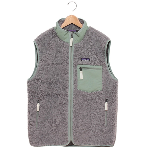 パタゴニア ブルゾン PATAGONIA メンズ クラシック レトロX ベスト ボアフリース グレー メンズ MS CLASSIC RETRO-X VEST 23049 FEGY