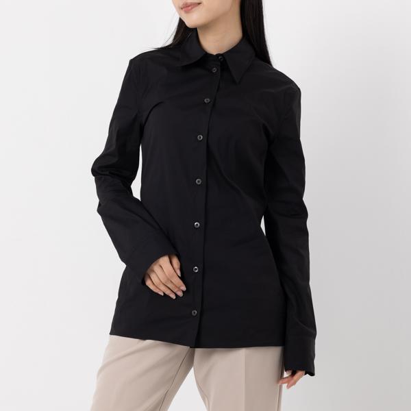 プラダ ワイシャツ ポプリンストレッチシャツ ブラック レディース PRADA P442G 12VC 231 F0002【返品OK】