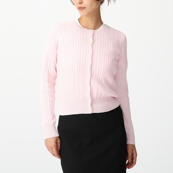 ポロラルフローレン POLO RALPH LAUREN カーディガン ケーブルニット コットン カーディガン ピンク レディース キッズ 313543047 010
