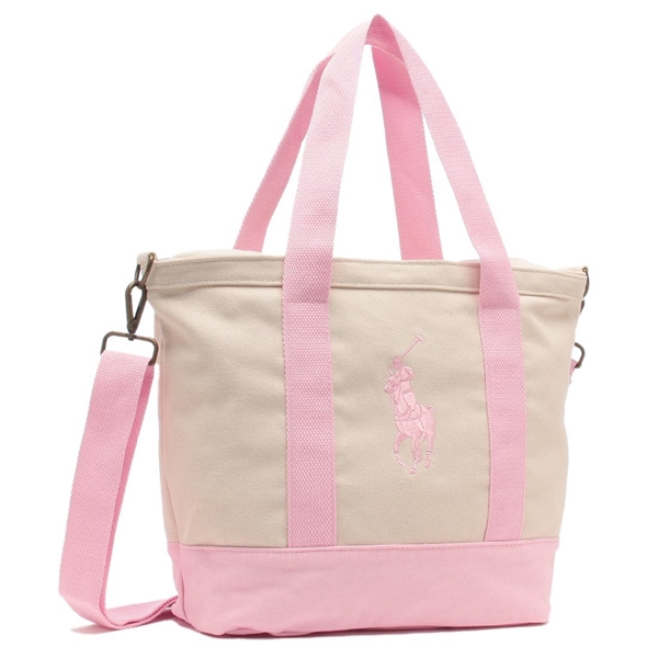 ポロラルフローレン トートバッグ BIG PONY コットンショルダー メンズ レディース RALPH LAUREN 9RR023 W2Q 9AR023 W2Q A4対応