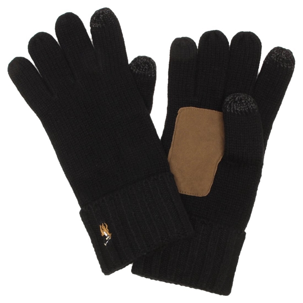 ポロラルフローレン 手袋 シグネチャー メリノ タッチ グローブ ブラック ブラウン メンズ RALPH LAUREN PC0494 002