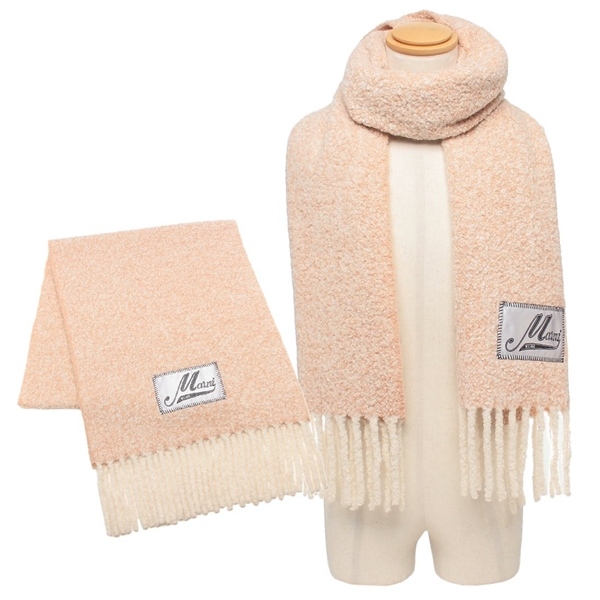 マルニ マフラー ブークレ織り フリンジ ロゴ ベージュ メンズ レディース ユニセックス MARNI SCMC0145Y0 UAW057 00M10