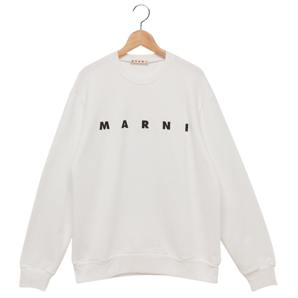 マルニ 子供服 スウェット ロゴプリント ホワイト キッズ MARNI M01612 M00V0 0M114