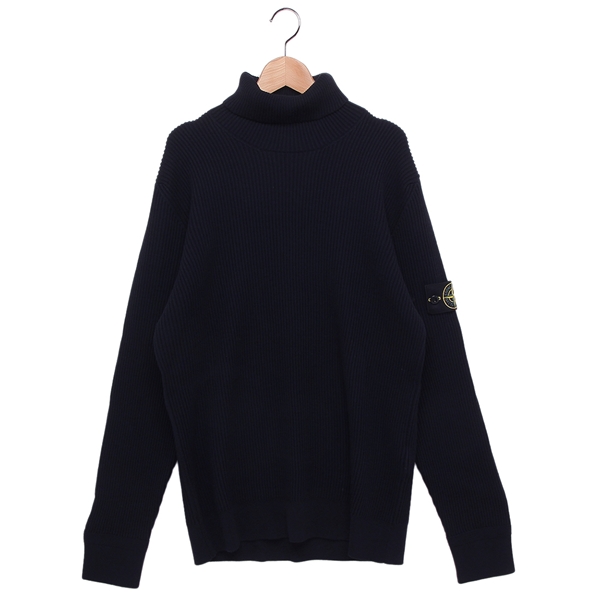 ストーンアイランド ニット セーター タートルネックセーター バンドモチーフ ネイビー メンズ STONE  8115552C2 A0020