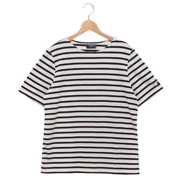 セントジェームス Tシャツ カットソー レヴァント モダン ホワイト ブラック メンズ ST.JAMES 9863 NEIGE NOIR