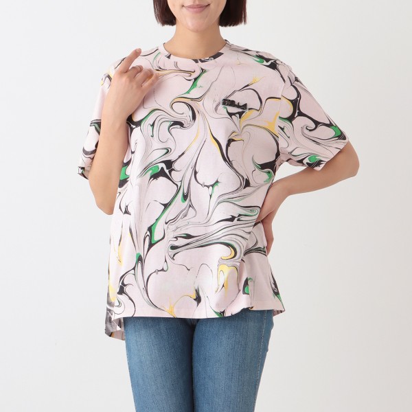 ステラマッカートニー Ｔシャツ トップス マーブル マルチカラー レディース STELLA McCARTNEY 511240 SOW85 8490