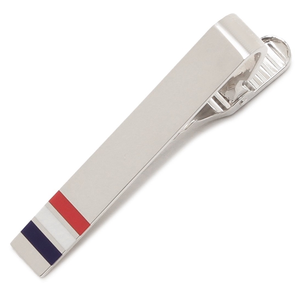 トムブラウン ネクタイ ネクタイピン THOM BROWNE シグネチャーストライプ シルバー メンズ VERTICAL LONG TIE BAR W MZT001B 00002 960
