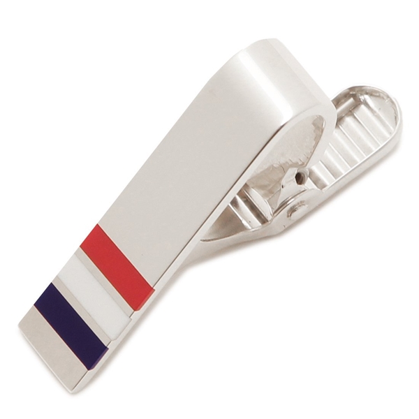 トムブラウン ネクタイ ネクタイピン THOM BROWNE シグネチャーストライプ シルバー メンズ VERTICAL SHORT TIE BAR W MZT002B 00002 960