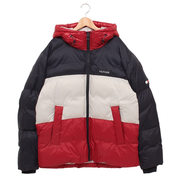 トミーヒルフィガー ブルゾン パフォーマンス パファー ジャケット レッド メンズ   152AN825 MUF