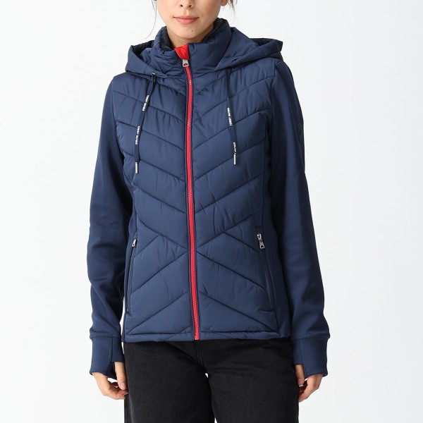 トミーヒルフィガー ジャケット パデッドジャケット ネイビー レディース   TP35119J NAVY