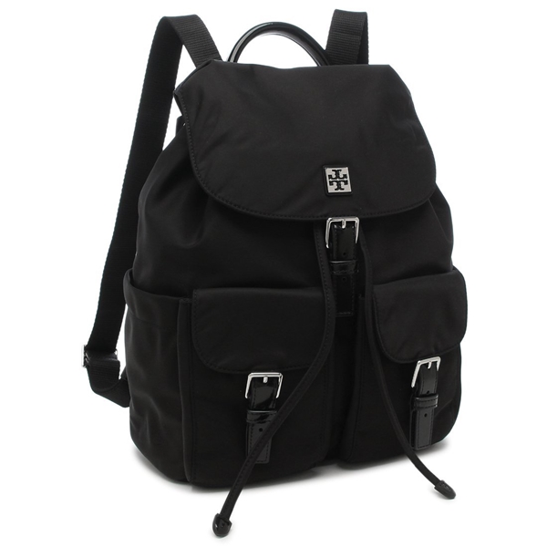 トリーバーチ TORY BURCH リュック バックパック ヴァージニア VIRGINIA BACK PACK ロゴメタル ブラック レディース 169165 001 A4対応
