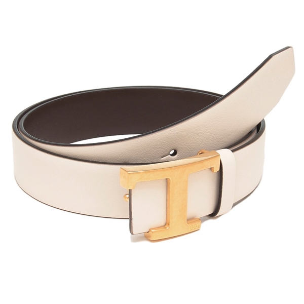 トッズ ベルト Tタイムレス リバーシブル ホワイト ブラウン レディース TODS XCWTSB10100 RBR 1Q99