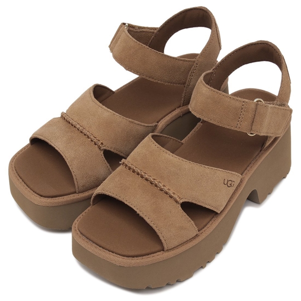 UGG アグ 厚底 サンダル ニューハイツアンクルストラップ ブラウン レディース 1167475 CHE