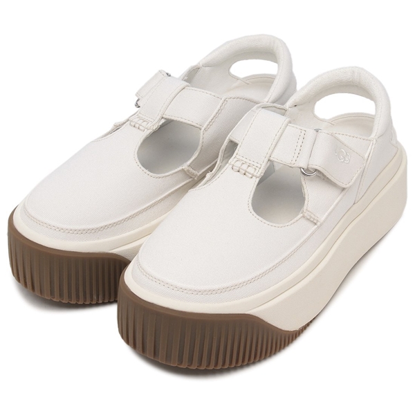 UGG アグ 厚底 スニーカー イージー ダジット Tストラップ プラットフォーム ホワイト レディース 1167500 WHT