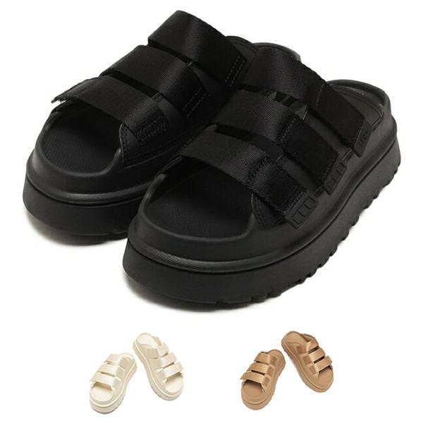 UGG アグ 厚底 スライド サンダル ゴールデングロー スライド プラットフォーム レディース 1167430 W GOLDENGLOW SLIDE