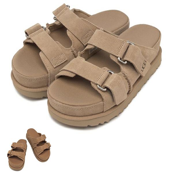 UGG アグ 厚底 サンダル ゴールデンスターハイ スライド プラットフォーム レディース 1155458 W GOLDENSTAR HI SLIDE STNUT