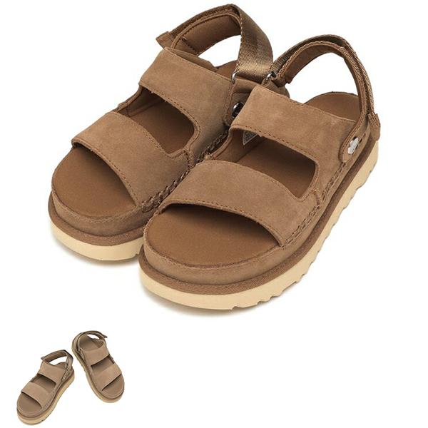 UGG アグ 厚底 サンダル ゴールデンスター グライド プラットフォーム レディース 1167399 W GOLDENSTAR GLIDE STNUT