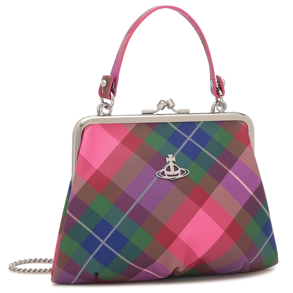 ヴィヴィアンウエストウッド がま口財布 ショルダーバッグ マルチカラー レディース VIVIENNE WESTWOOD 4B010006W S001O G301