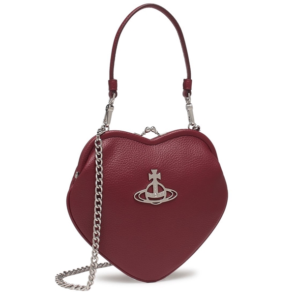 ヴィヴィアンウエストウッド ハンドバッグ ショルダーバッグ がま口 レッド レディース VIVIENNE WESTWOOD 4B010004W S000D H407