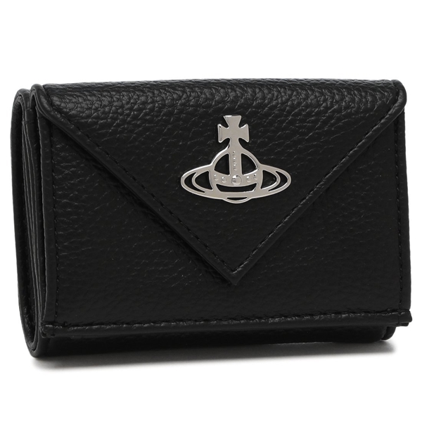 ヴィヴィアンウエストウッド 三つ折り財布 ブラック レディース VIVIENNE WESTWOOD 5115002FW S000D N403