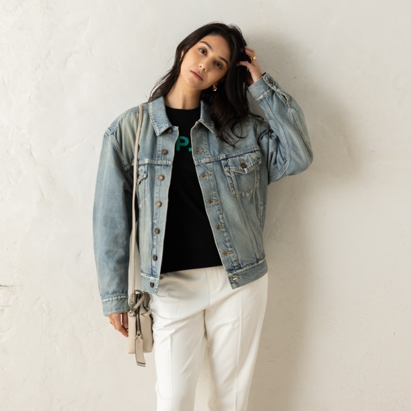 サンローランパリ ジャケット ブルー レディース SAINT LAURENT PARIS 739896 Y23LA 5022