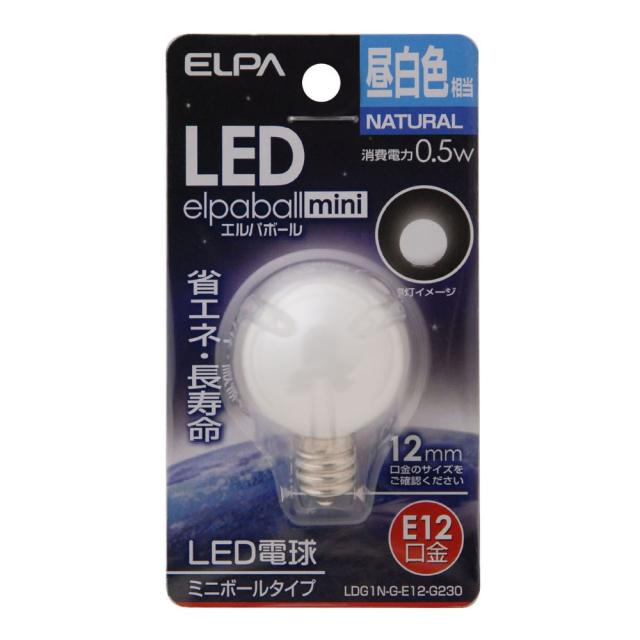エルパ ELPA LED装飾電球 ミニボールG30形 LED 省エネ E12 0.5W LDG1N-G-E12-G230 の通販はau PAY マーケット - サンドラッグ.com | au ...