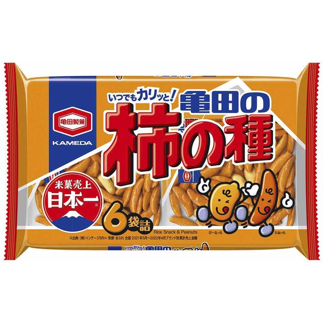 亀田製菓 亀田の柿の種 6袋詰 180g【12個セット】の通販はau PAY マーケット - サンドラッグ.com | au PAY マーケット－通販サイト