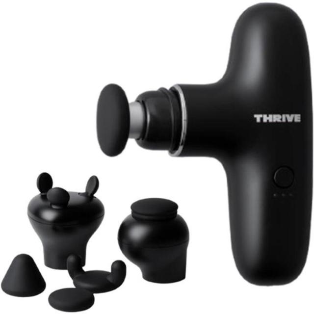 THRIVE スリースタイルガン BM-01（BK） 全身セルフケア ブラック 1台