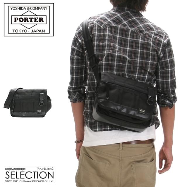 ポーター ヒート ショルダーバッグ 703-06974 吉田カバン メッセンジャーバッグ メンズ レディース ブランド 大きめ 大容量 斜めがけ かっこいい PORTER