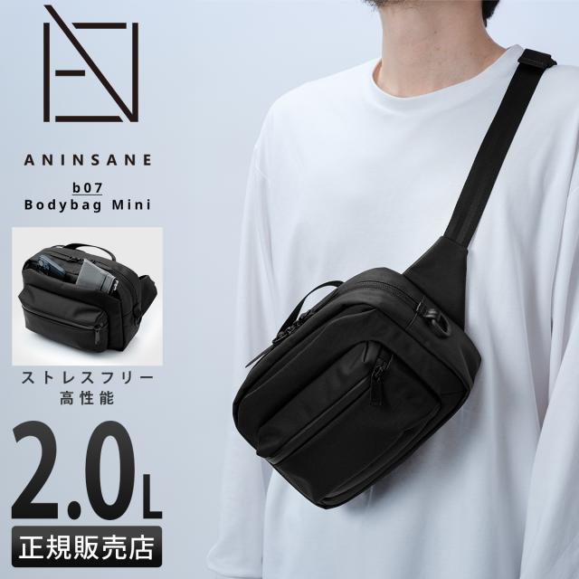 商品レビューで+5%｜アンインセイン ボディバッグ 2L 耐水 防水 止水 撥水 軽量 ANINSANE B07