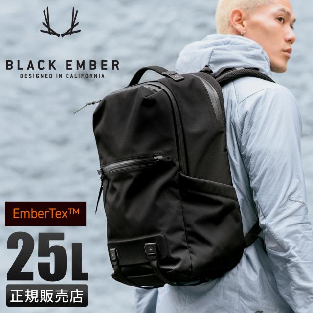 商品レビューで+5%｜ブラックエンバー エンバーテックス リュック メンズ ブランド 防水 撥水 A4 B4 25L BLACK EMBER EmberTex No,7225014