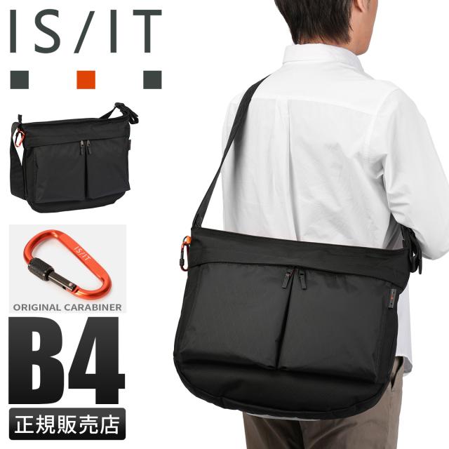 商品レビューで+5%｜イズイット エックスパック ショルダーバッグ B4 撥水 ビジネス ビジカジ メンズ IS/IT X-pac 994102
