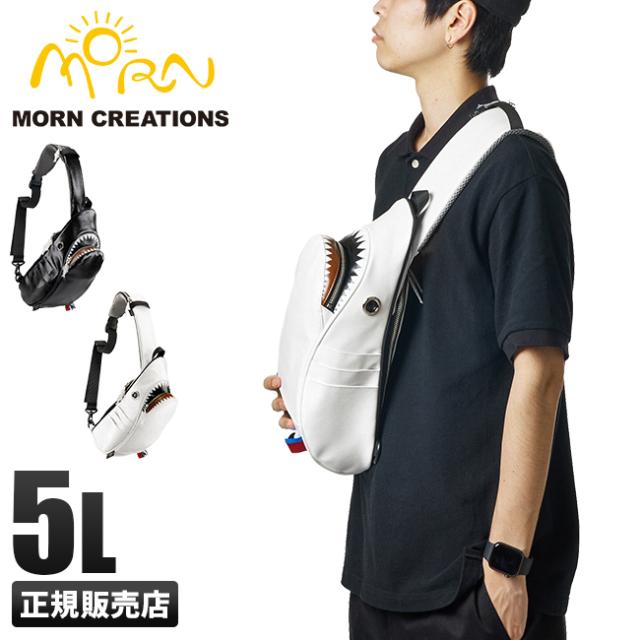 商品レビューで+5%｜モーンクリエイションズ シャーク ボディバッグ ワンショルダー サメバッグ 5L MORN CREATIONS SK-529