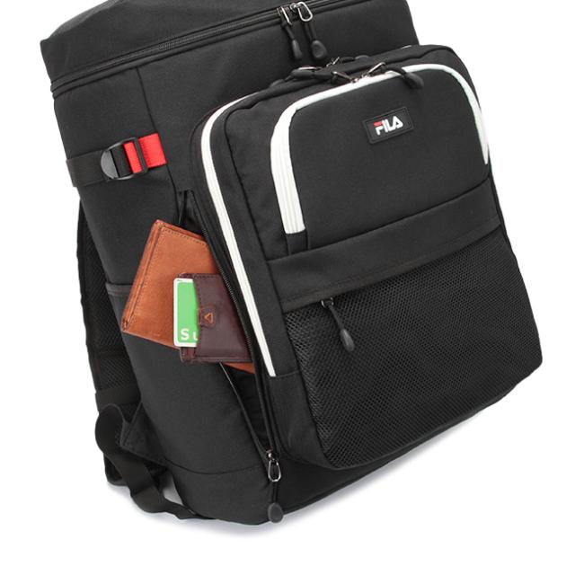 商品レビューで+5%｜FILA フィラ リュック 33L スクエア ボックス型