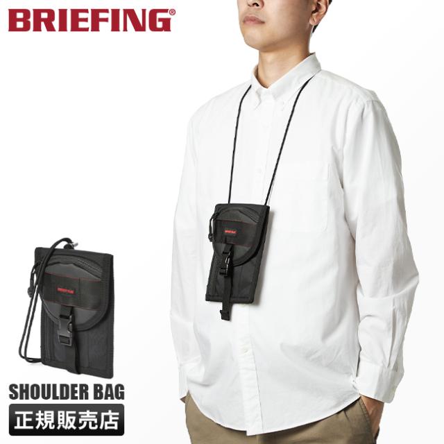 商品レビューで+5%｜ブリーフィング ショルダーポーチ ネックポーチ メンズ レディース ブランド 撥水 斜めがけ BRIEFING BRA231A17