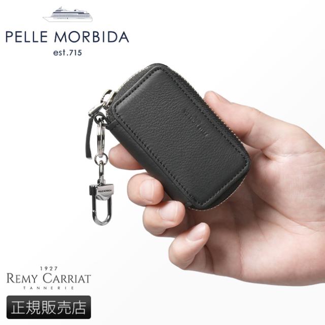 商品レビューで+5%｜ペッレモルビダ キーケース スマートキー ラウンドファスナー 本革 PELLE MORBIDA PMO-BA627 バルカ レミーキャリアット 日本製 ブランド