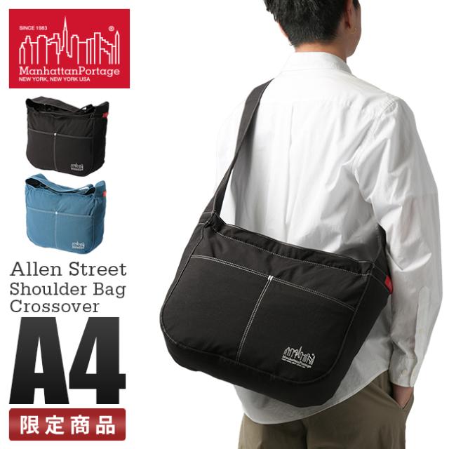 商品レビューで+5%｜マンハッタンポーテージ ショルダーバッグ メンズ レディース ブランド ナイロン 軽い 軽量 大きめ 大容量 斜めがけ A4 Y2K Manhattan Portage MP1497CROSSOVER
