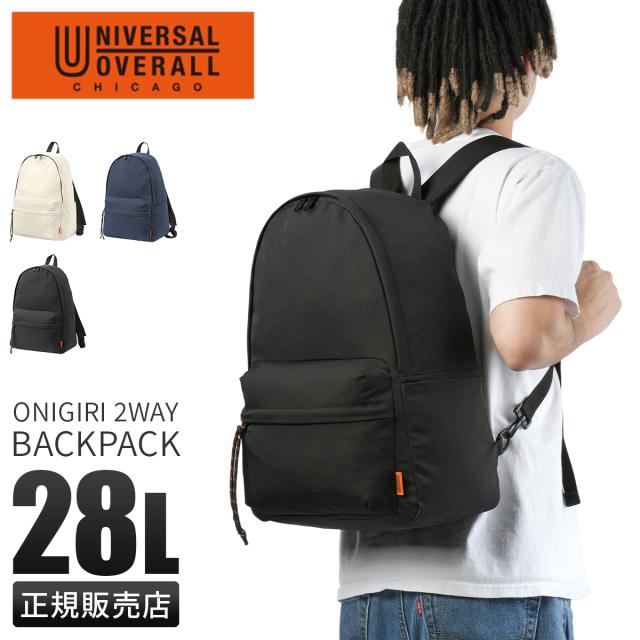 商品レビューで+5%｜ユニバーサルオーバーオール リュック メンズ レディース ブランド 大容量 軽量 通学 通勤 旅行 黒 大きめ 28L A4 デイパック UNIVERSAL OVERALL UVO-201