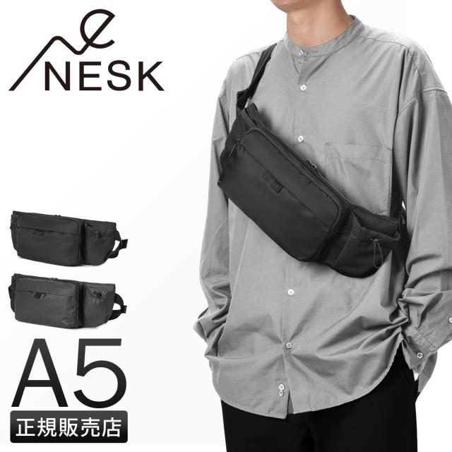 商品レビューで+5%｜ネスク ボディバッグ ウエストバッグ メンズ レディース 斜めがけ NESK NS-001