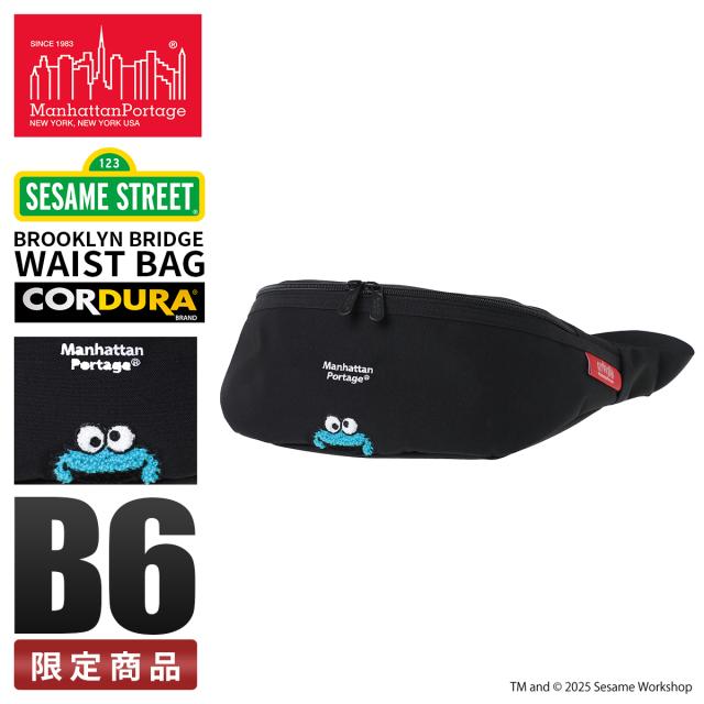 商品レビューで+5%｜数量限定｜マンハッタンポーテージ セサミストリート ボディバッグ ウエストバッグ ウエストポーチ メンズ レディース ブランド 斜めがけバッグ Manhattan Portage SESAME STREET MP1100SST