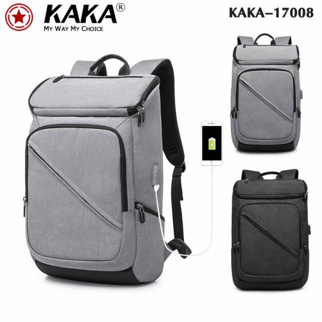 KAKA リュックサック | バックパック バッグ リュックサック USBポート搭載 ビジネス キャリーサポーター バックパック KAKA-17008