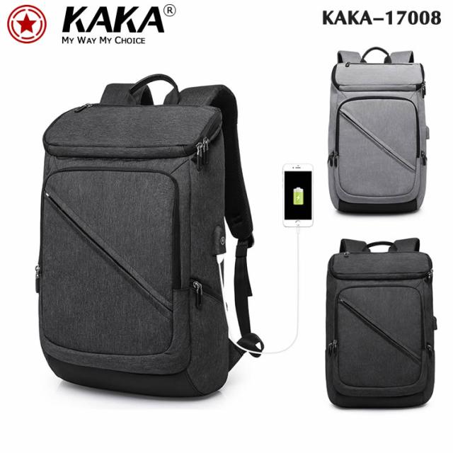 KAKA リュックサック | バックパック バッグ USBポート搭載 ビジネス キャリーサポーター リュックサック バックパック KAKA-17008