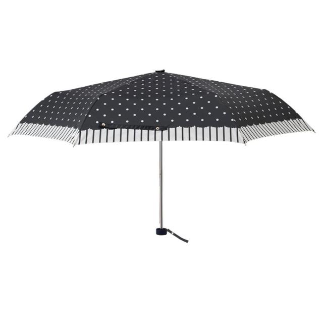 aquas hack(アクアスハック) AHMINIKASA-1A-2J 折りたたみ傘 55cm（ドットストライプブラック）[AHMINIKASA1A2J] 返品種別Aの通販はau PAY ...