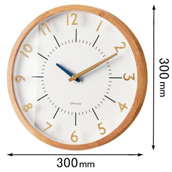 インターフォルム 電波掛け時計INTERFORM Oland オラント ウォールクロック（ナチュラル） CL-3350NA[CL3350NA] 返品種別Aの通販はau PAY マーケット ...
