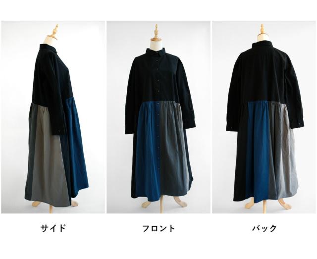 送料無料】 D*g*y コットン100％ キリカエシャツ ワンピース 秋 冬