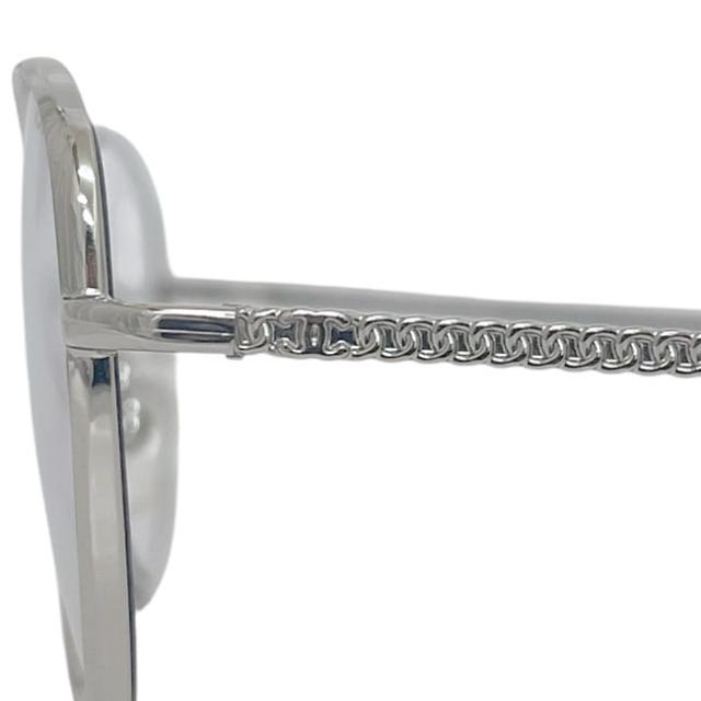 シャネル サングラス シルバー 2182-S 美品 メタル 中古 CHANEL アイ